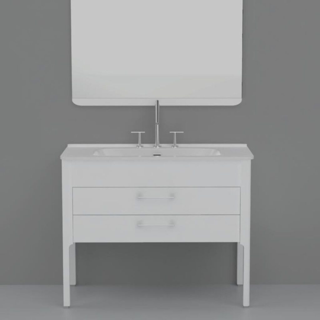 Vanitory Curve 1 Ag. 100 Blanco Campi - Accesaniga